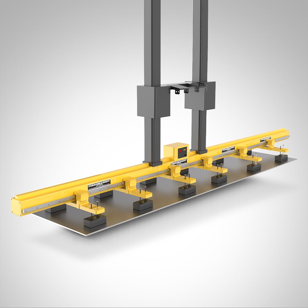 Sheet Plate Lifting System • Linearly Adjustable Magnetic • FERROMAGNET ...