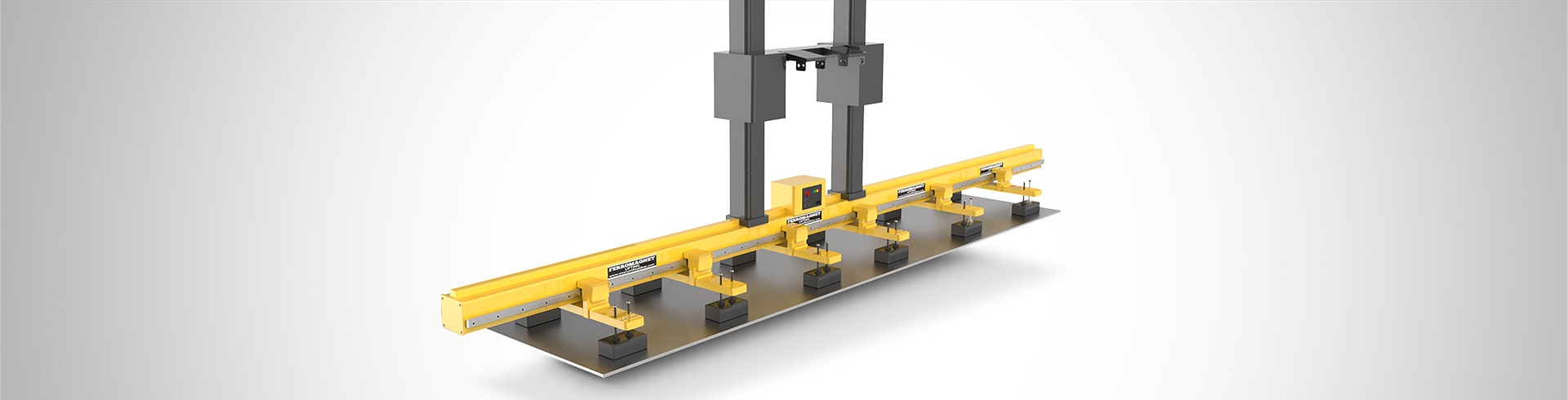 Sheet Plate Lifting System • Linearly Adjustable Magnetic • FERROMAGNET ...